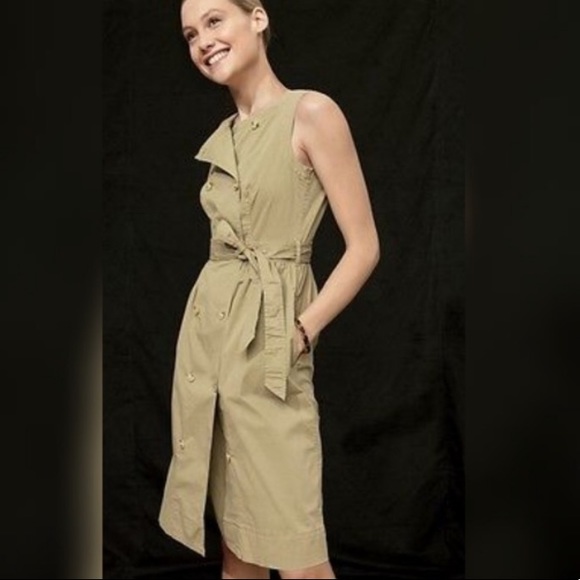 J. Crew | Dresses | J Crew Garmentdyed Trench Dress G499 | Poshmark